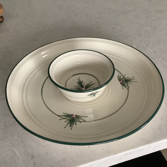 Mary Ann Geis pottery | Dining | Mary Ann Geis Evergreen Dipping Set ...